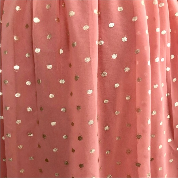 Level Eight | Dresses | Level Eight Light Pink And Metallic Polkadot ...